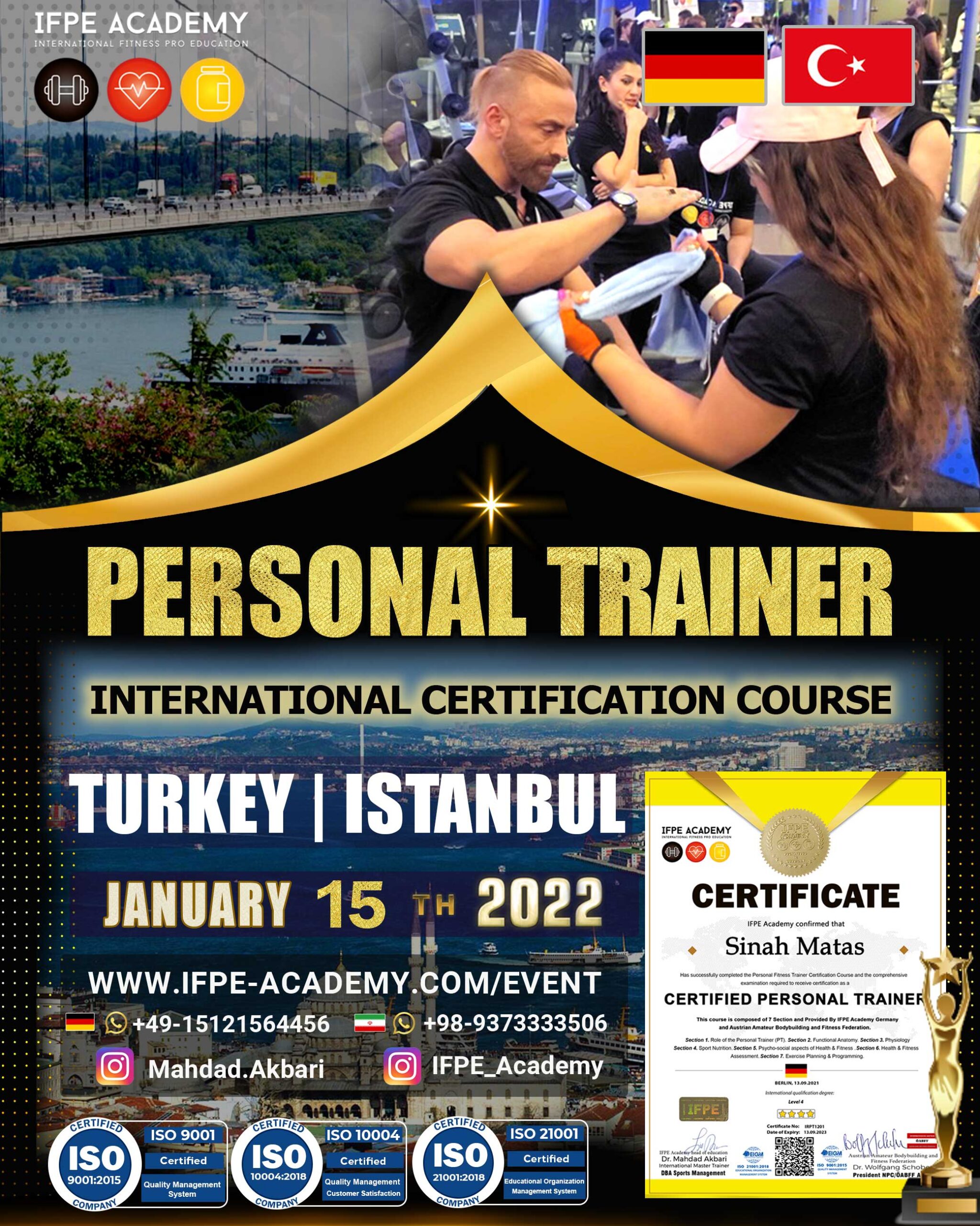 Personal Training Event (Turkey) - IFPE Academy